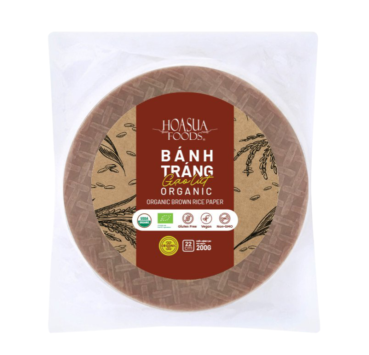 Organic Brown Rice Paper – Hoa Sua Foods